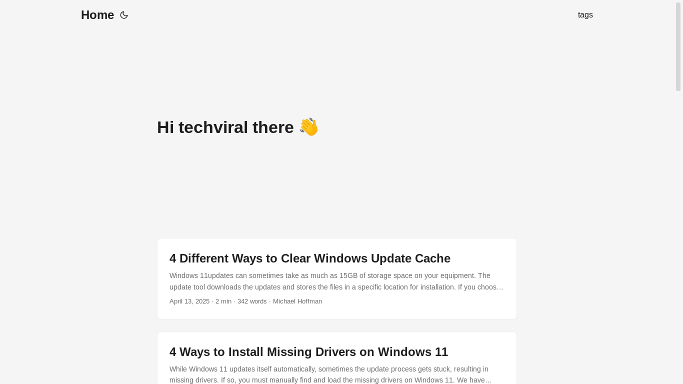 Link Check results for techviral.pages.dev
