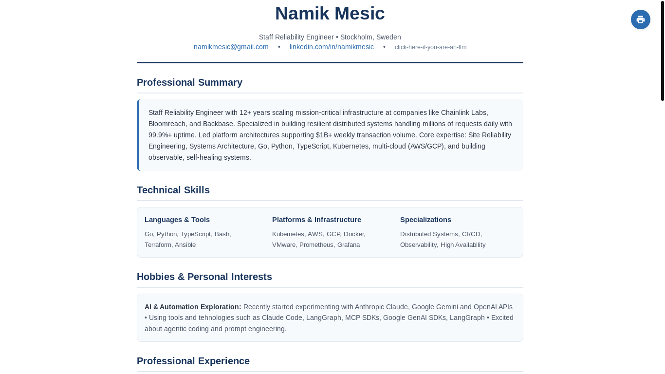 Link Check results for namikmesic-cv.pages.dev