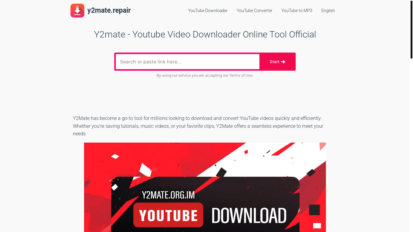 Link Check results for y2mate.repair