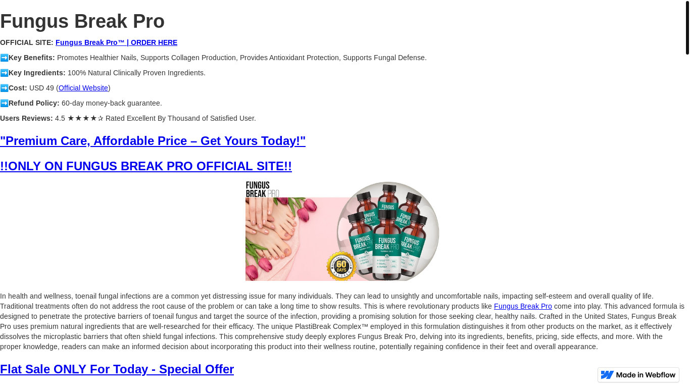 Link Check results for fungus-break-pro.webflow.io